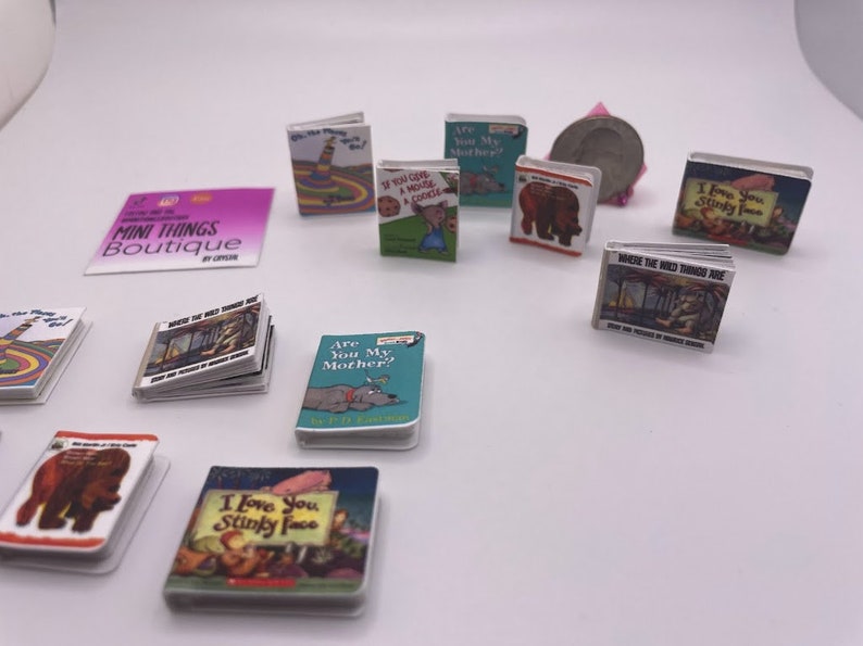 1:12 Mini Children's Books With Pages That Flip - Etsy