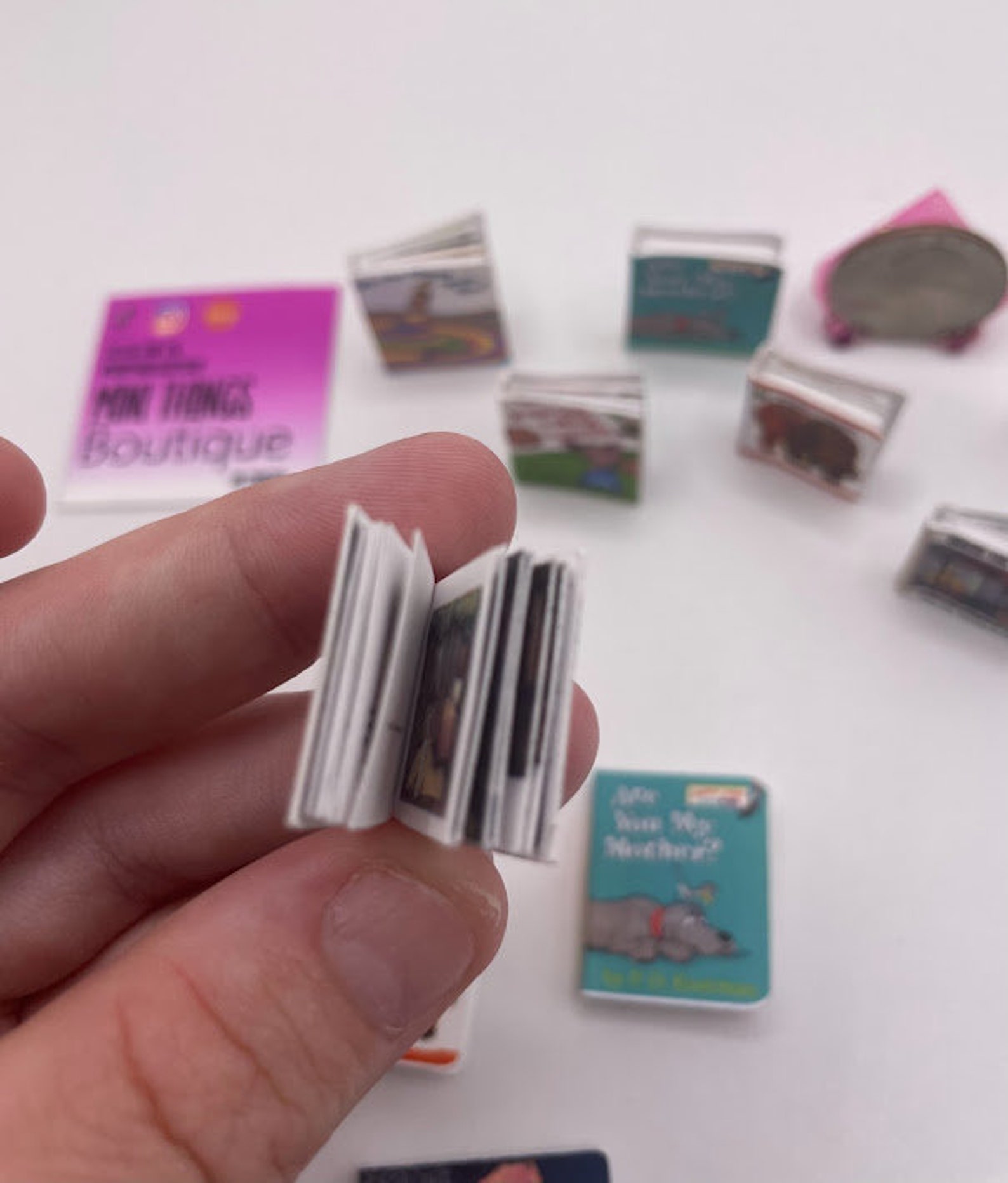 1:12 Mini Children's Books With Pages That Flip - Etsy