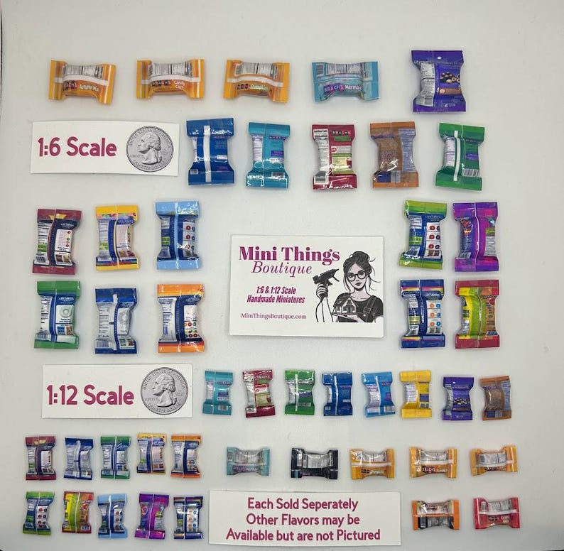 Mini B Candies Pretend Bags (each Sold Separately) - Etsy