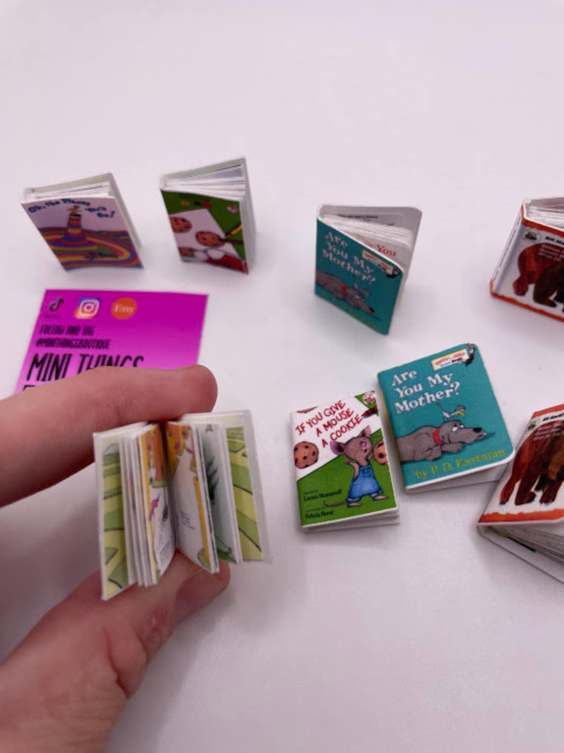 1:12 Mini Children's Books With Pages That Flip | Etsy