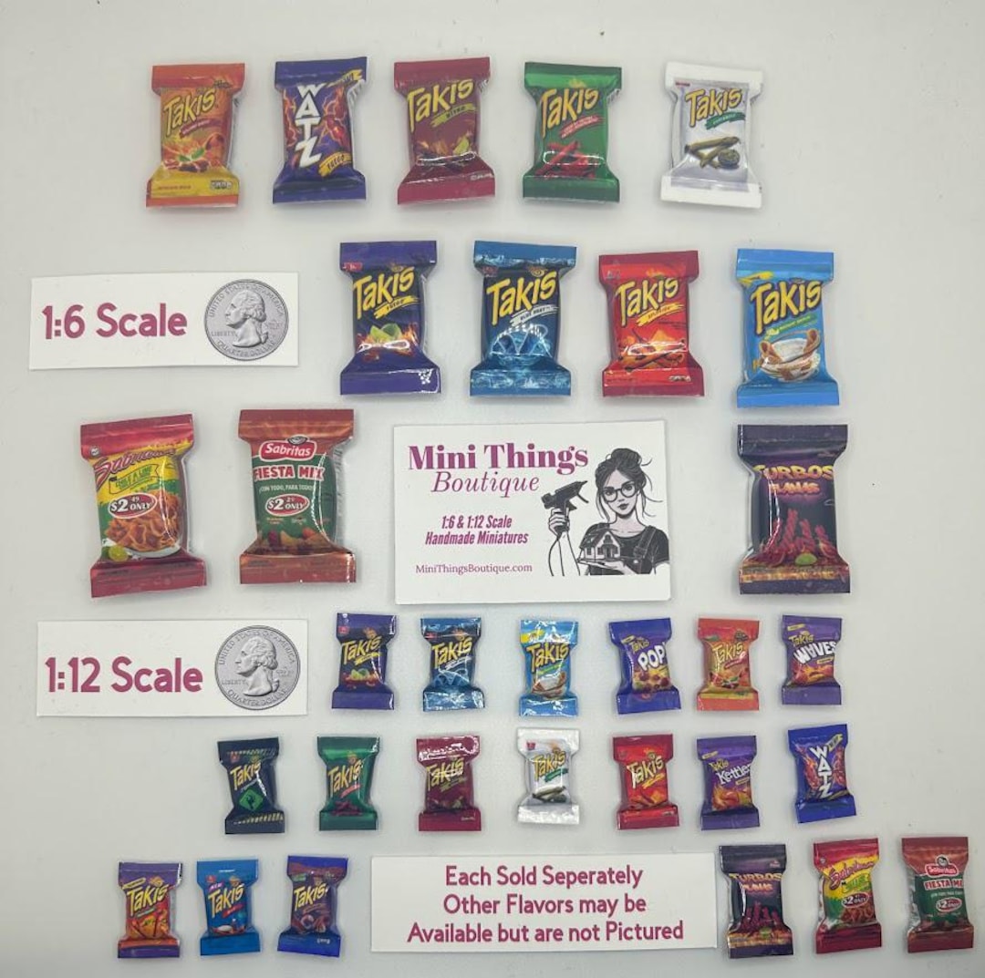 Mini Tak Es Hot Chips Pretend (each Sold Separately) - Etsy