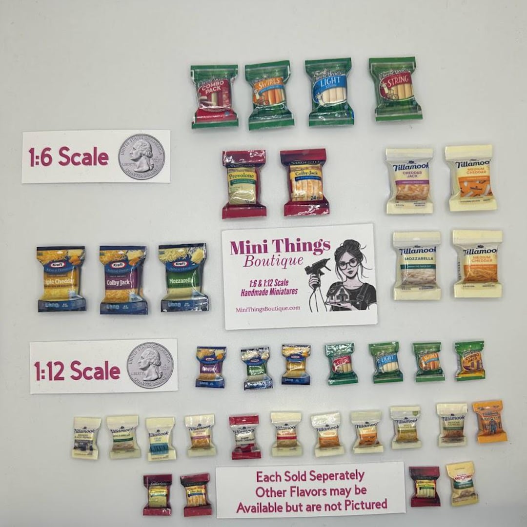 Mini Cheese Pretend Bags (each Sold Separately) - Etsy