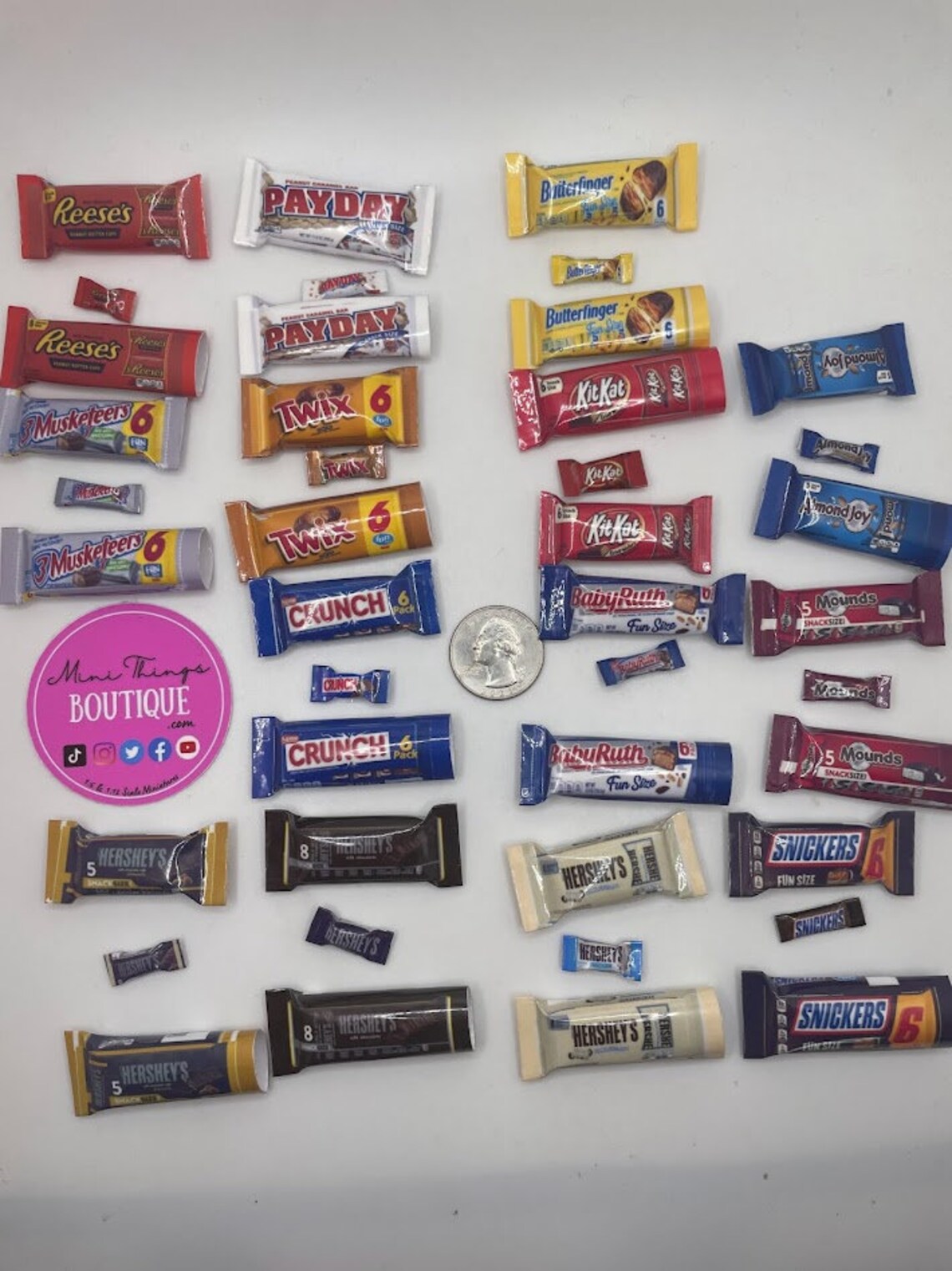 Mini Candy Bags (set of 3) Pretend (please Read Description Each Sold ...