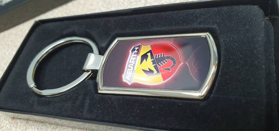 Abarth Chrome Keyring Key Fob Keychain Comes With Free Gift - Etsy