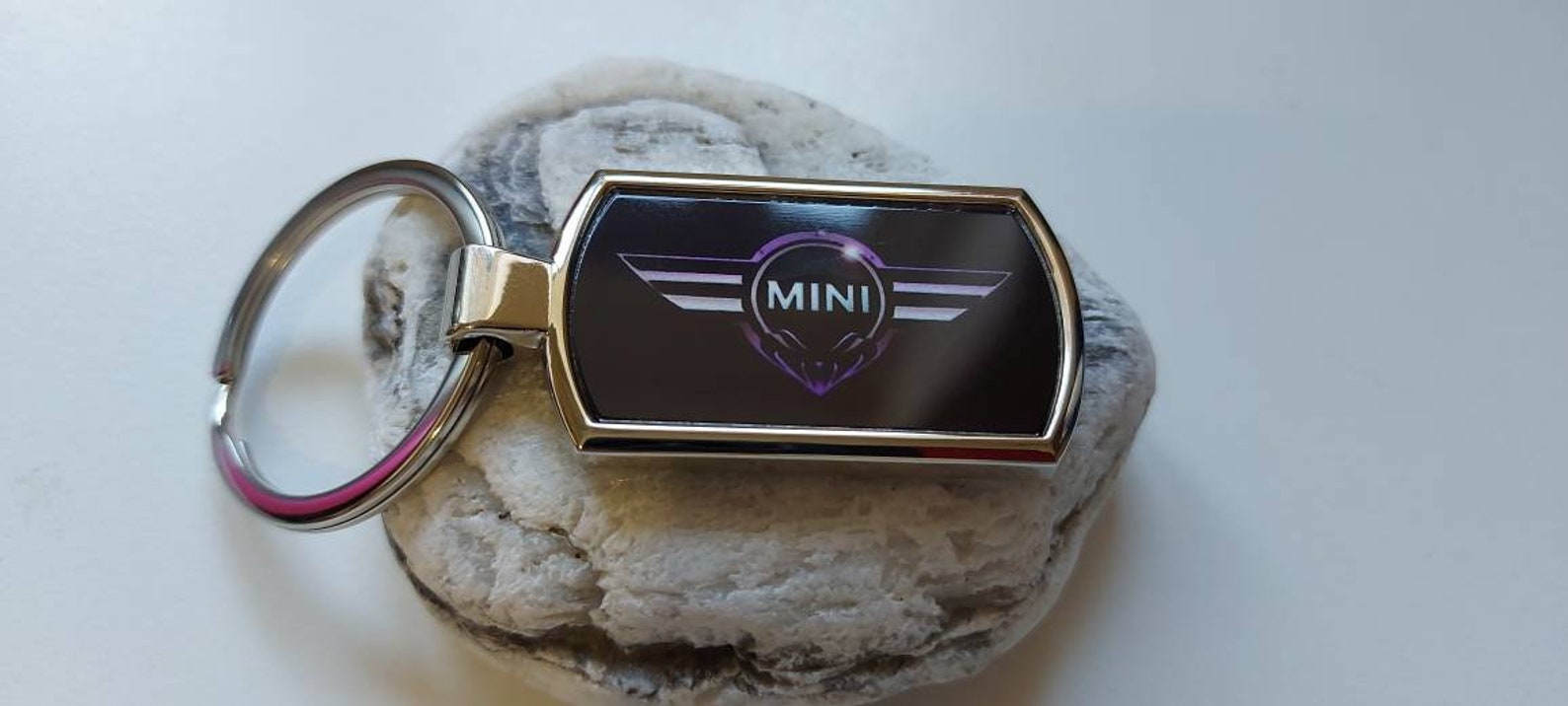 Mini Cooper Logo Chrome Keyring Key Fob Keychain Comes With - Etsy