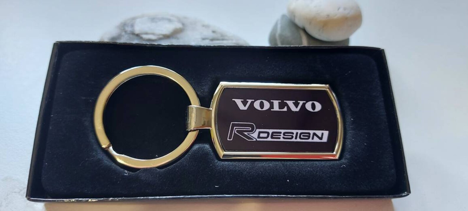 Volvo R Design Chrome Keyring Key Fob Keychain Comes With Free Gift Box ...