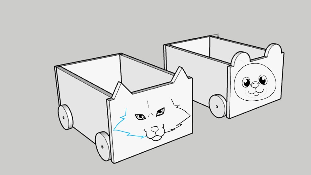 Toy Box Coloring Page