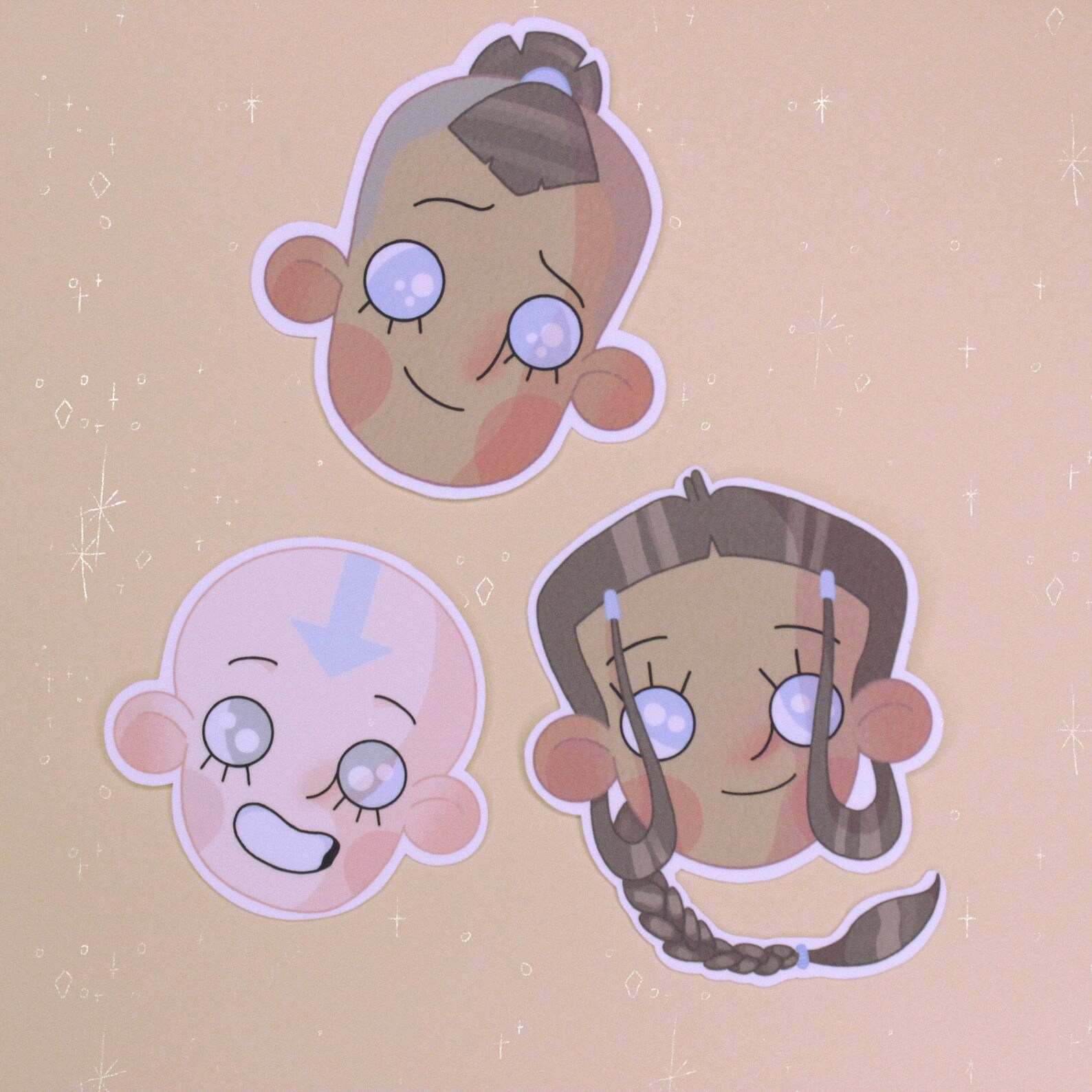 Avatar sticker pack 1.0 cute glossy vinyl sticker avatar | Etsy