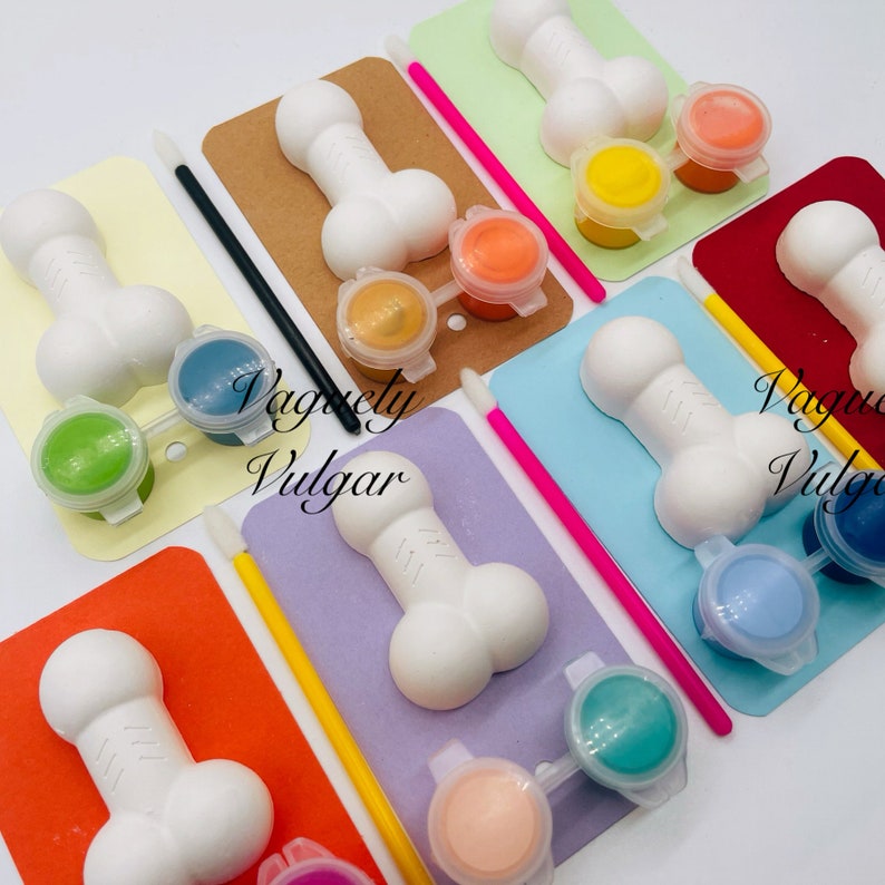 Paint Your Own Willy Hen Party Favors | Adult Craft Kit With Magnet - Etsy