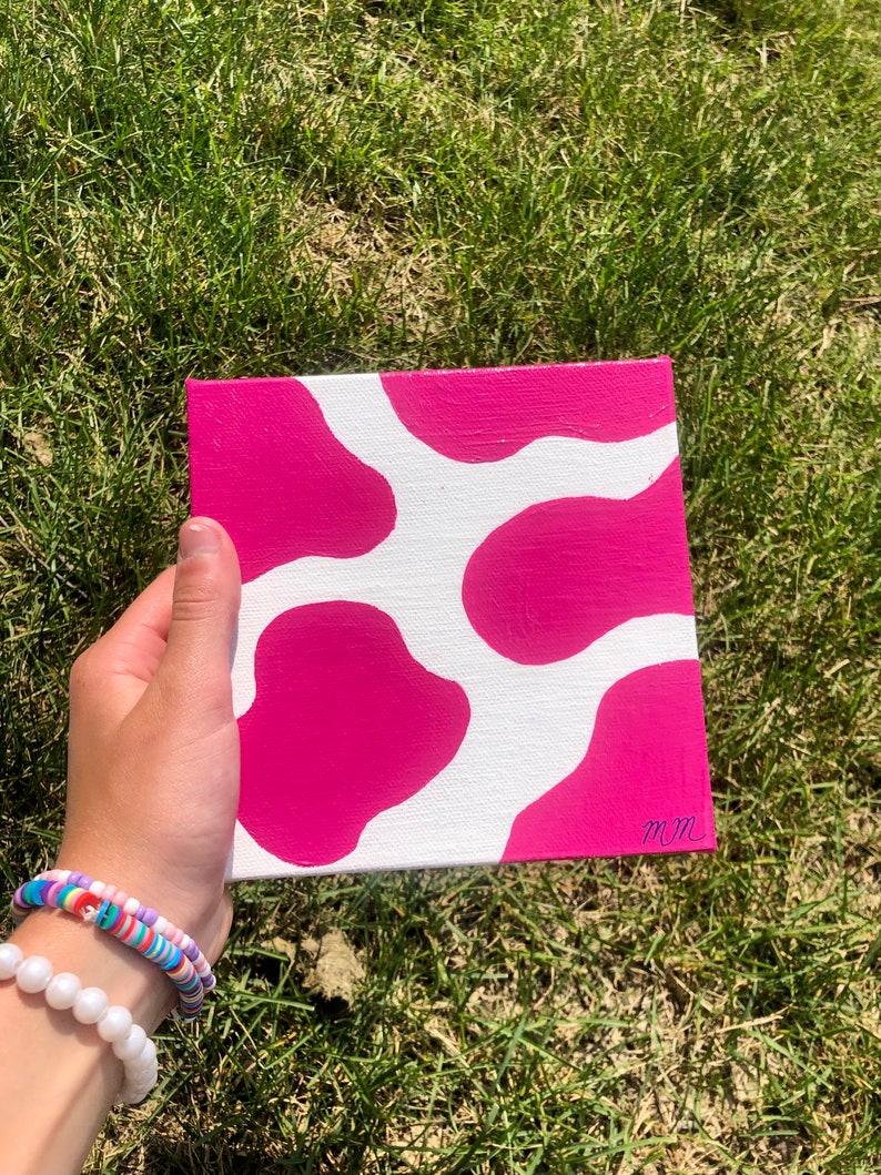 Pink Cow Print - Etsy