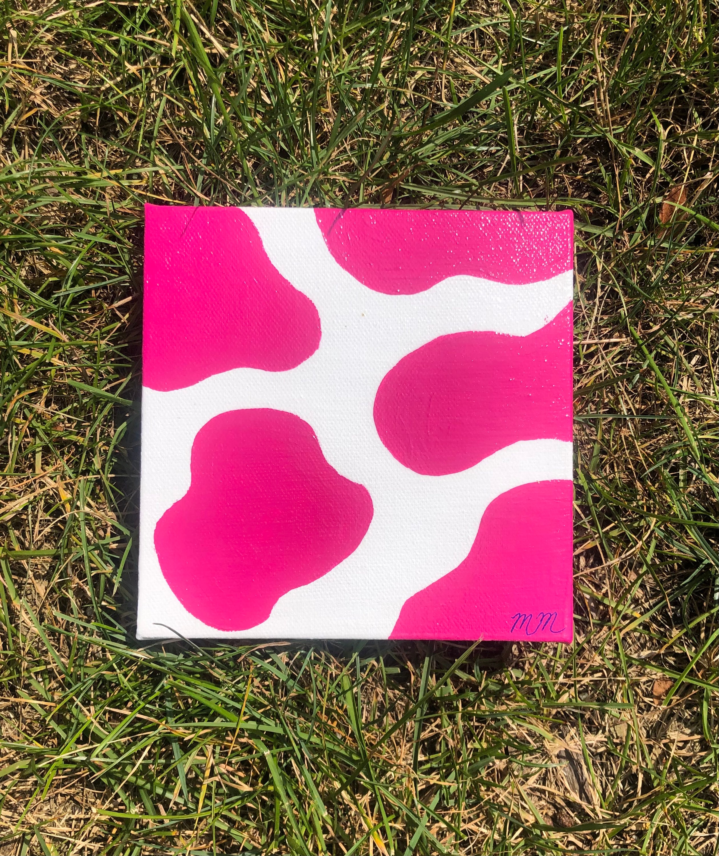 Pink Cow Print - Etsy