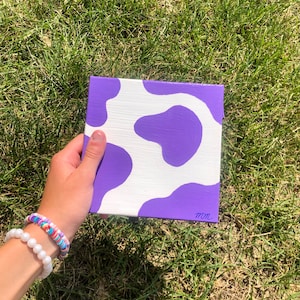 Purple Cow Print - Etsy