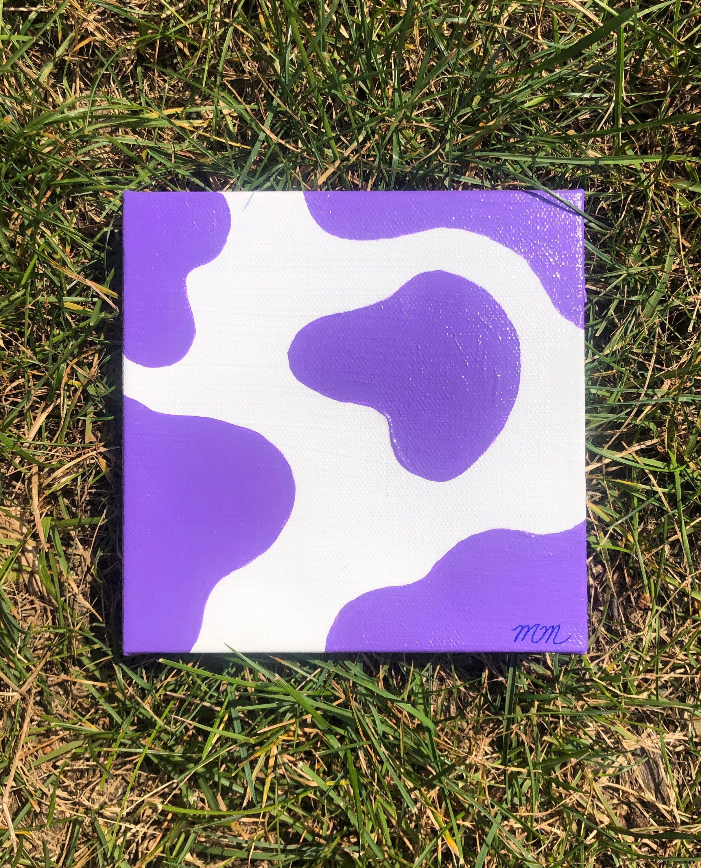 Purple Cow Print - Etsy