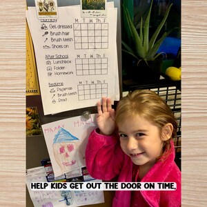 Kids Routine Chart Template - Editable & Printable - Etsy