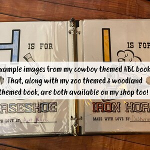 Cute Farm ABC Coloring Book for Baby Shower Game - Etsy