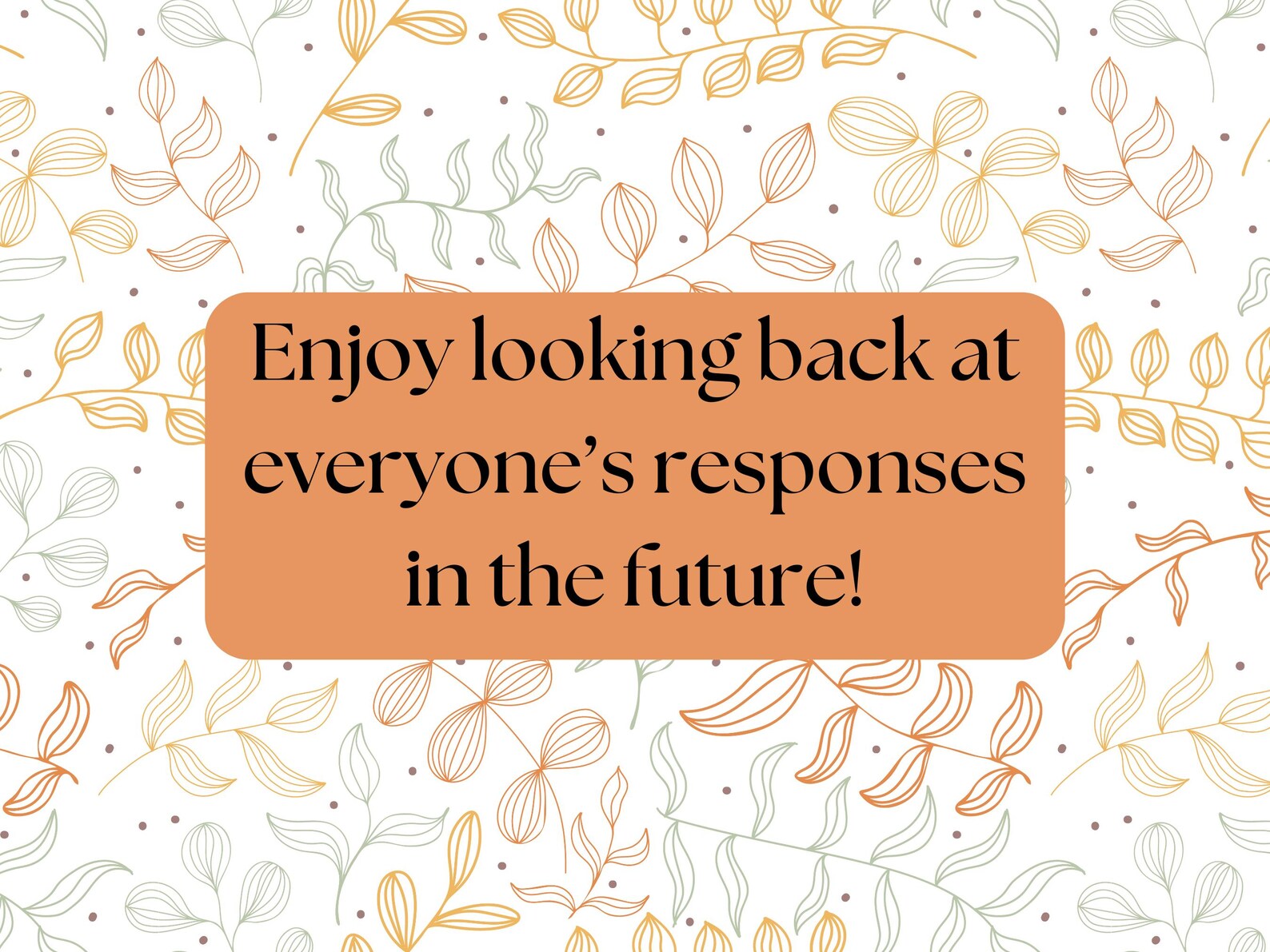Thanksgiving Tradition Printable - Memories/time Capsule Page for ...