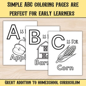 Farm Coloring & Activity Pages for Young Kids - Etsy