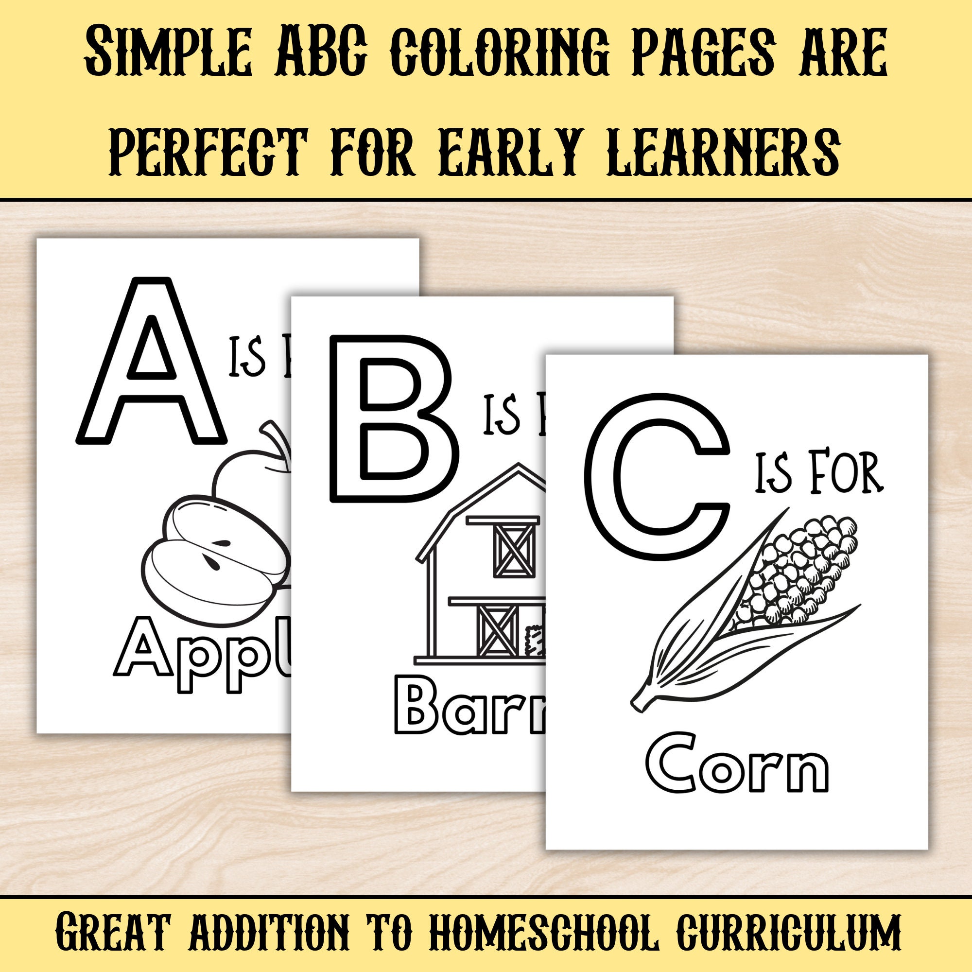 Farm Coloring & Activity Pages for Young Kids - Etsy
