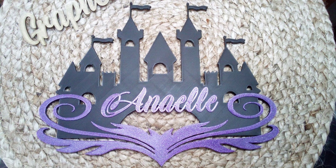 Decorative Door Plaque / Castle With First Name - Etsy