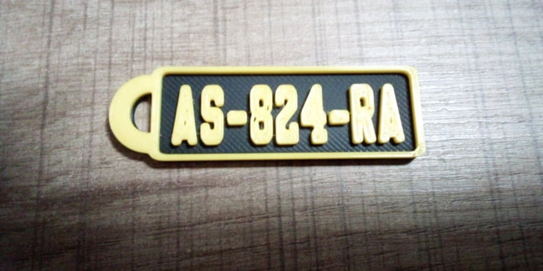 Key Ring License Plate - Ideal for Vehicle Fleet - Etsy