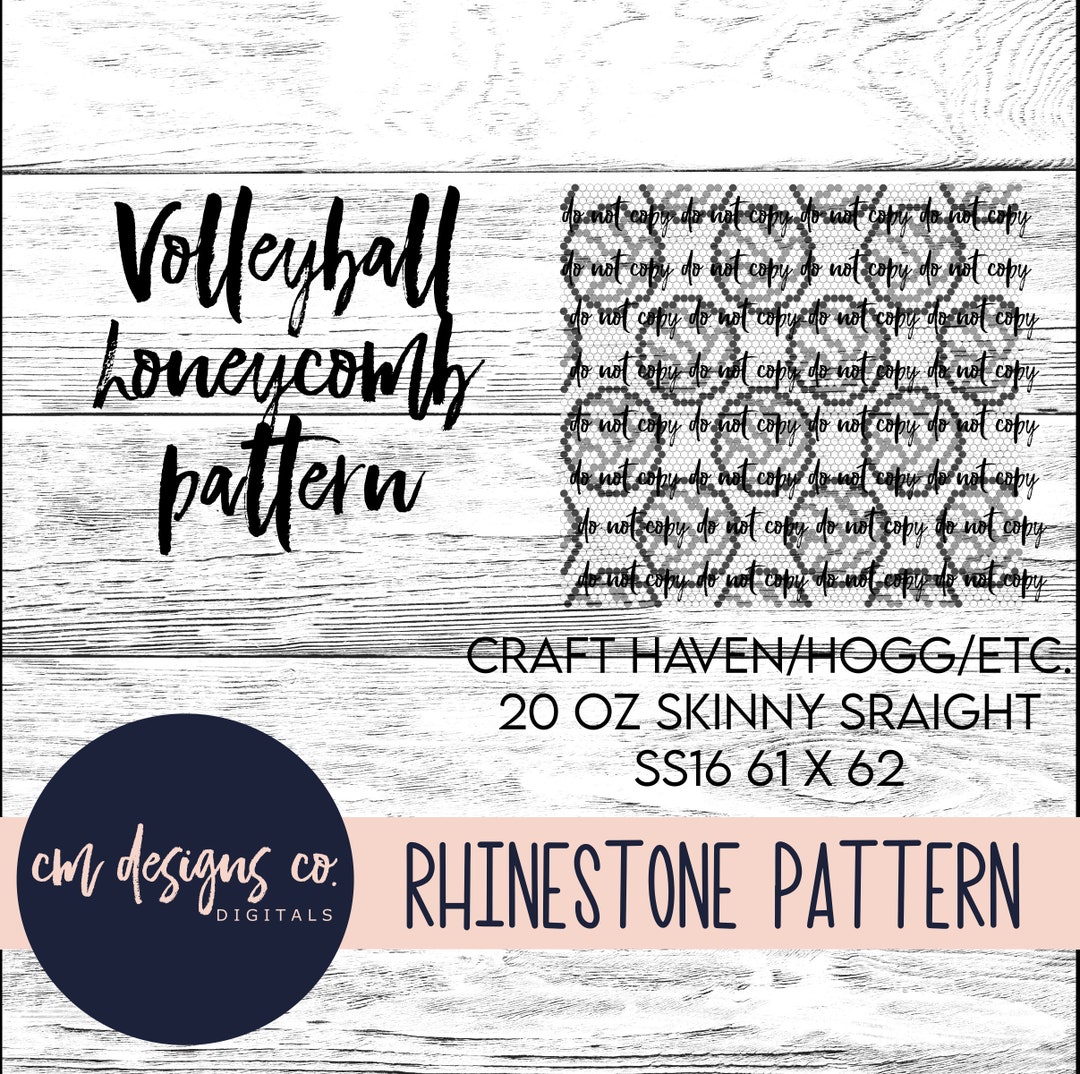 Volleyball Rhinestone Pattern_rhinestone Template_rhinestone Pattern ...