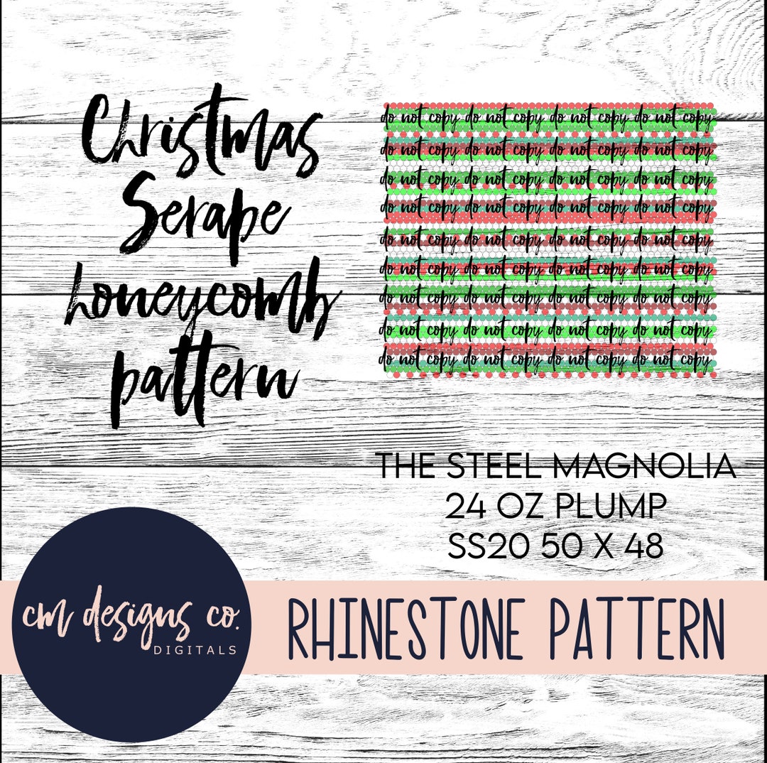 Christmas Serape Rhinestone Pattern_rhinestone Pattern_serape_candy ...