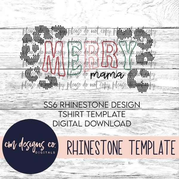 Hot Fix Rhinestones Template - Etsy