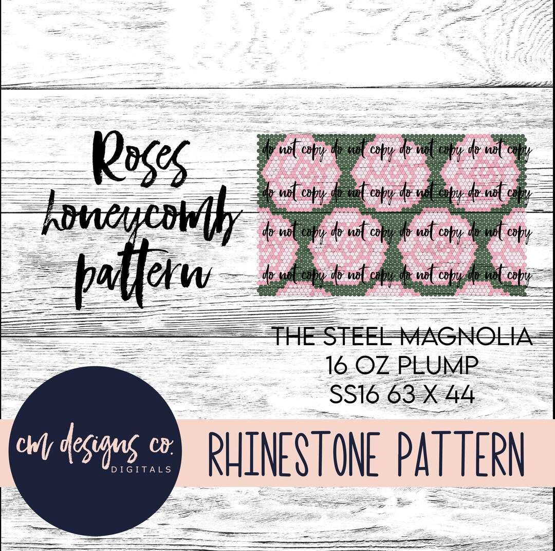 Roses Rhinestone Pattern_rhinestone Pattern_rhinestone Template_tumbler ...