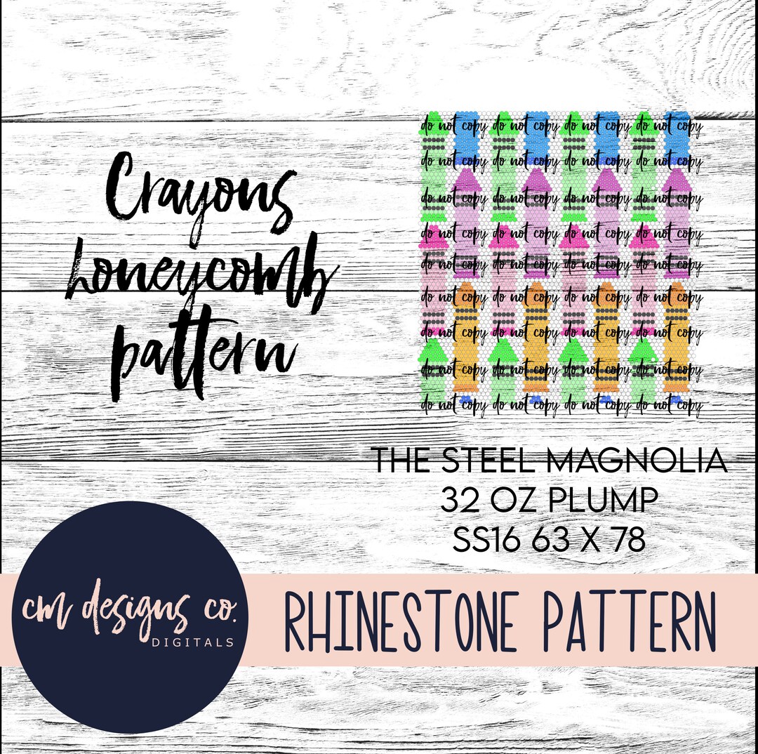 Crayon Rhinestone Pattern_teacher Rhinestone Pattern_crayon Pattern ...