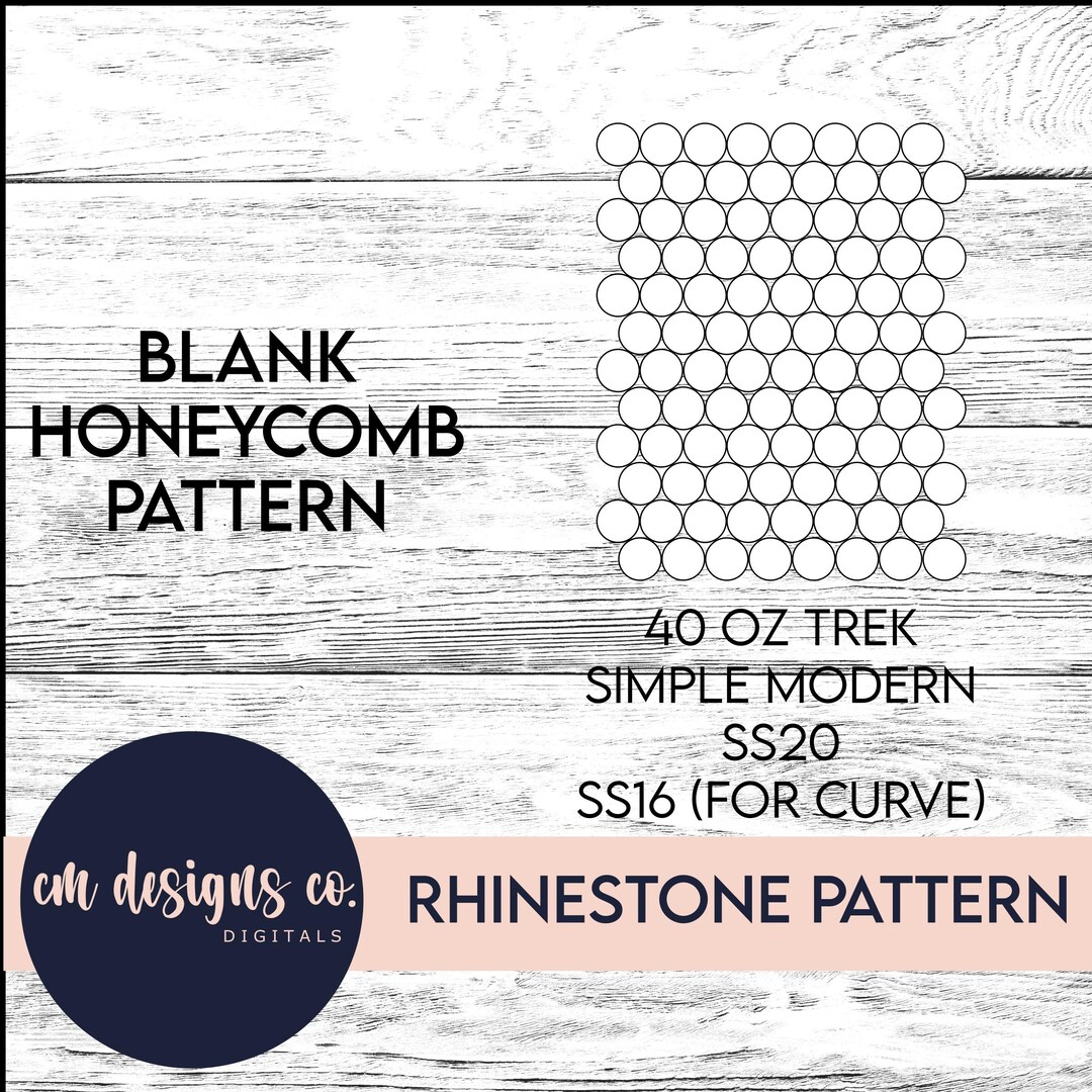 Blank Rhinestone Pattern_blanks Rhinestone Template_ss20_40 Oz Trek ...