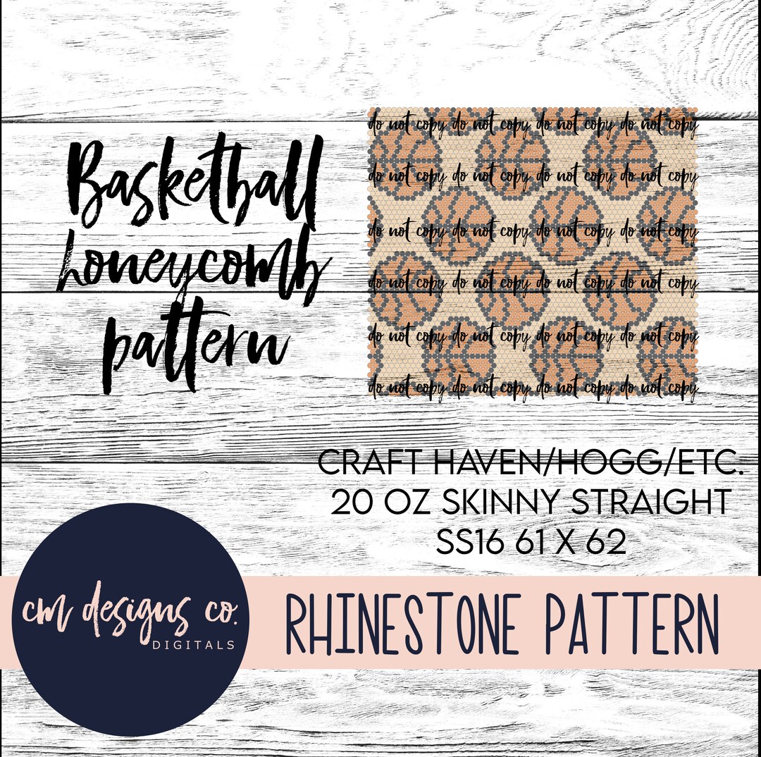 Basketball Rhinestone Pattern_rhinestone Template_rhinestone Pattern ...