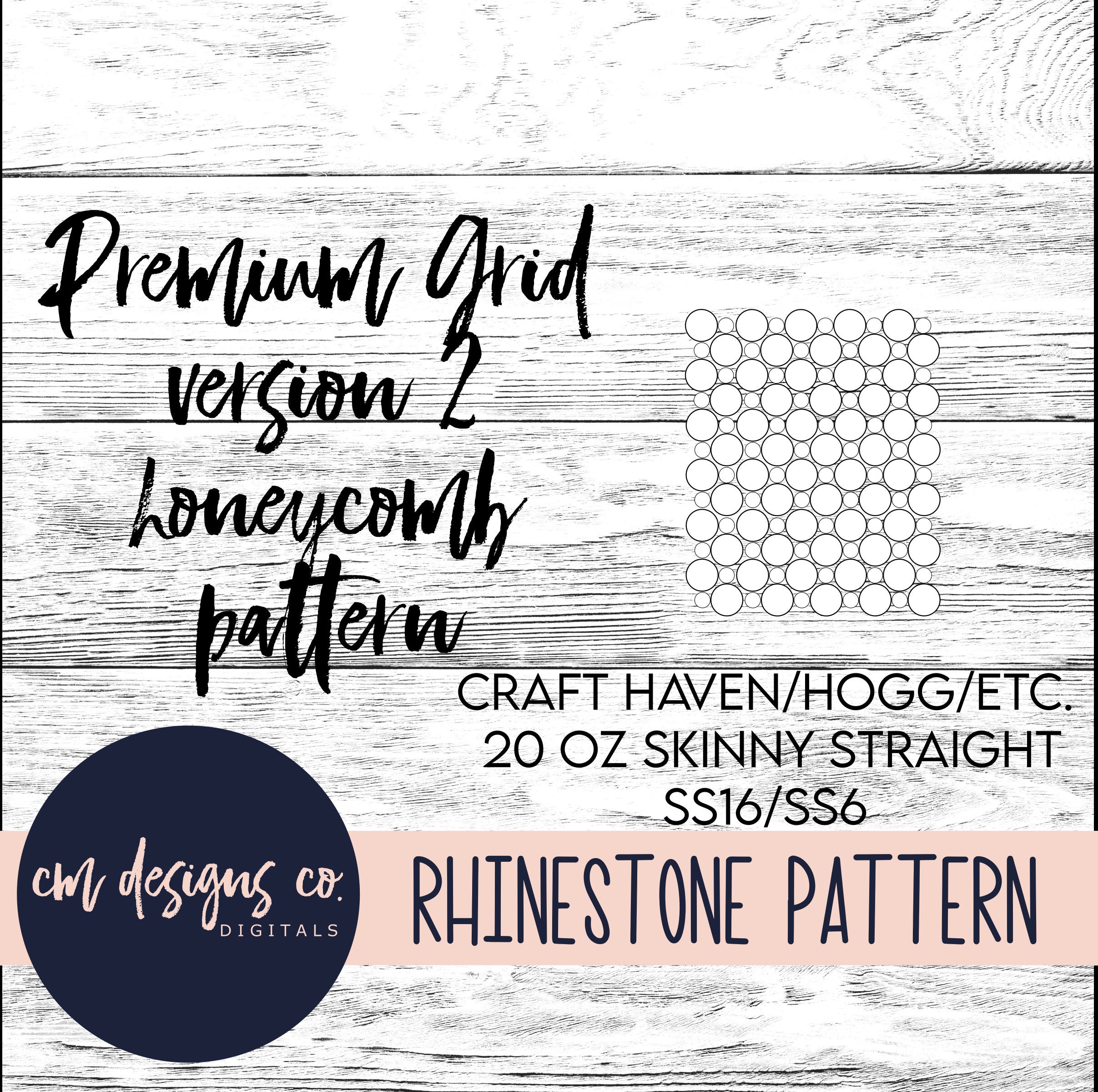 Premium Grid Version 2 Rhinestone Pattern_rhinestone Template ...