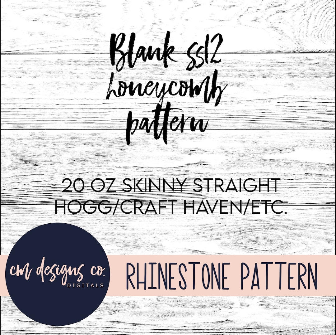 Blank Rhinestone Pattern_blanks Rhinestone Template_ss12_20 Oz Skinny ...