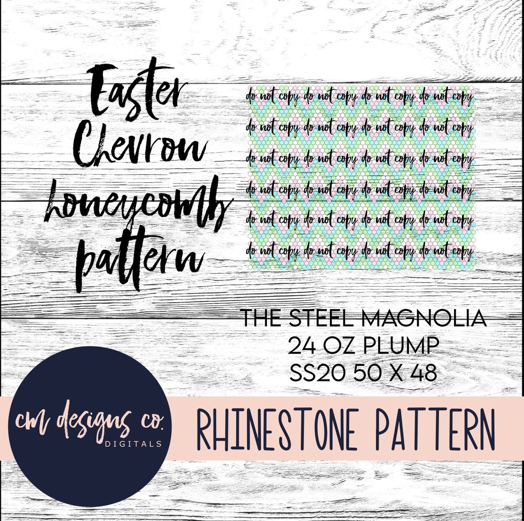 Easter Chevron Rhinestone Pattern_easter Pattern_rhinestone Pattern ...