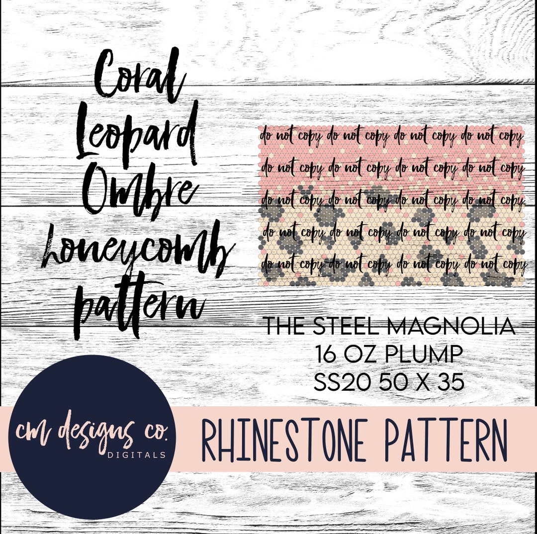 Leopard Ombre Rhinestone Pattern_rhinestone Pattern_rhinestone Template ...