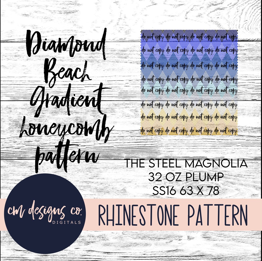 Diamond Beach Gradient Rhinestone Pattern_beach Pattern_beach Template ...