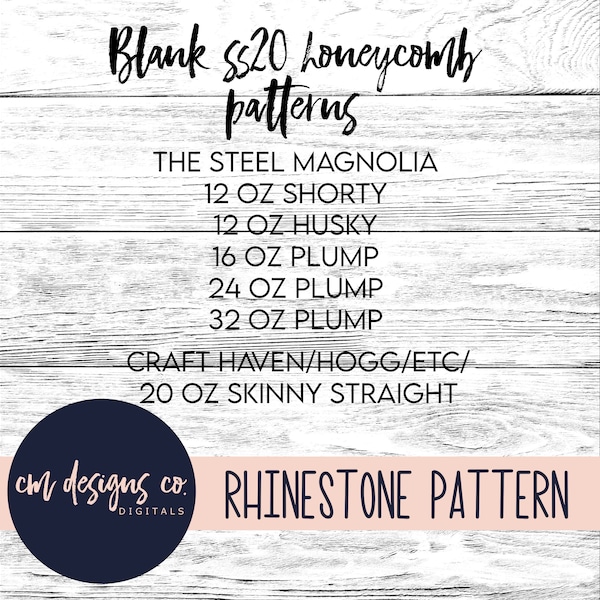 Blank Rhinestone Template - Etsy