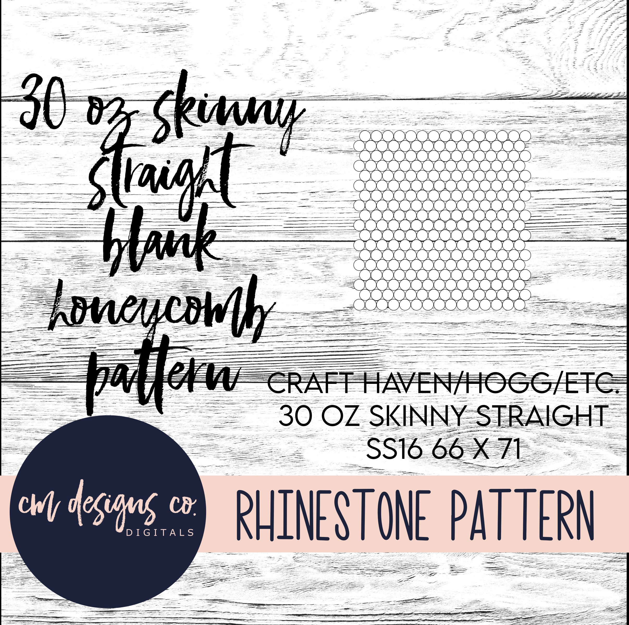 Blank Rhinestone Pattern_blanks Rhinestone Template_ss16_30 Oz Skinny ...