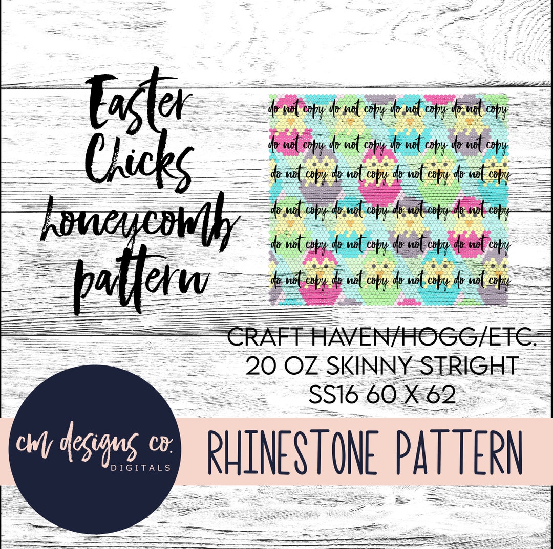 Easter Chick Rhinestone Pattern_easter Rhinestone Pattern_easter ...