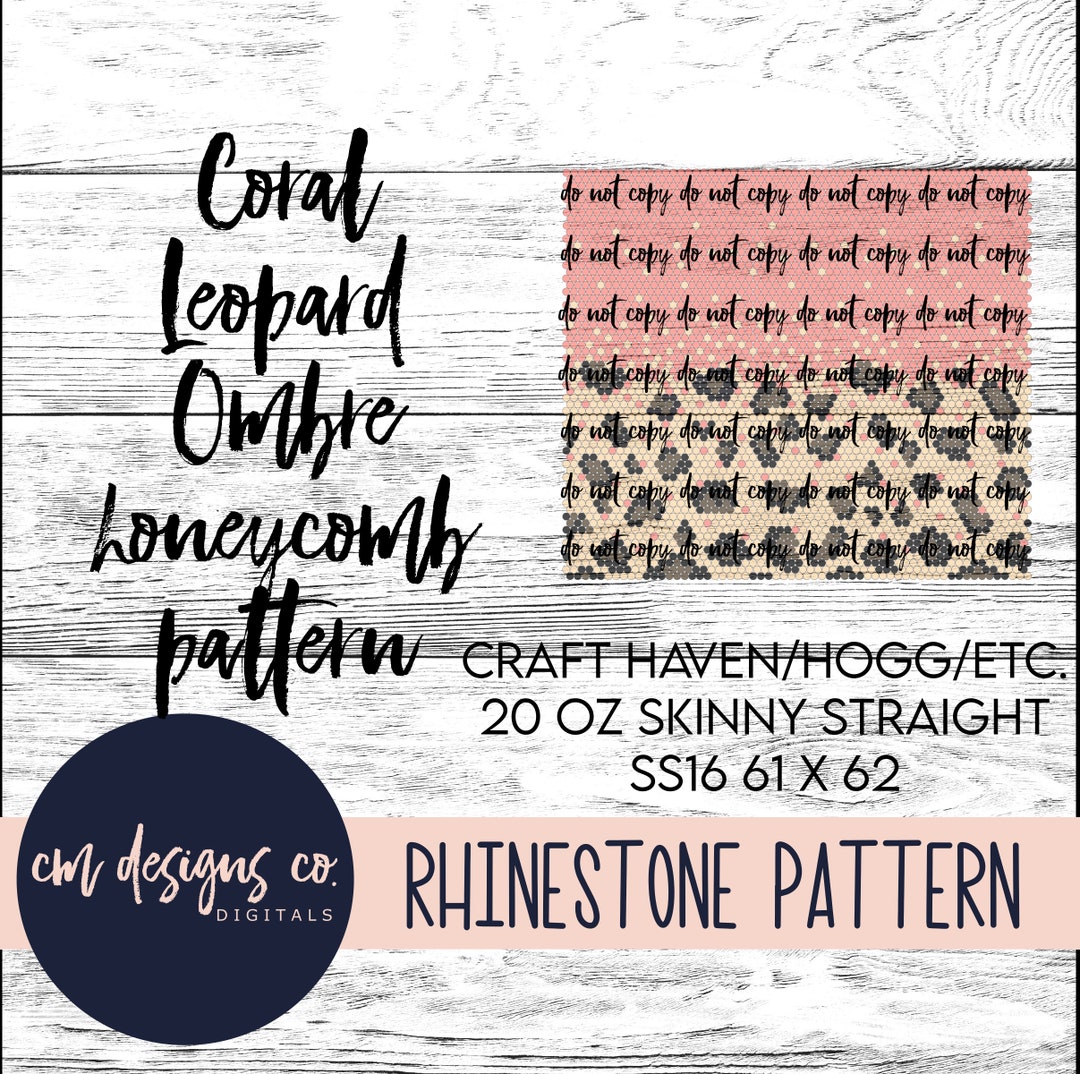 Leopard Ombre Rhinestone Pattern_rhinestone Pattern_rhinestone Template ...
