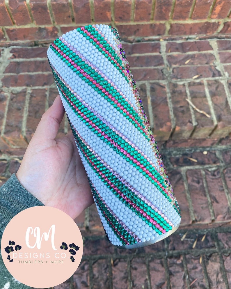 Candy Cane Rhinestone Pattern_candy Cane Pattern_jingle - Etsy