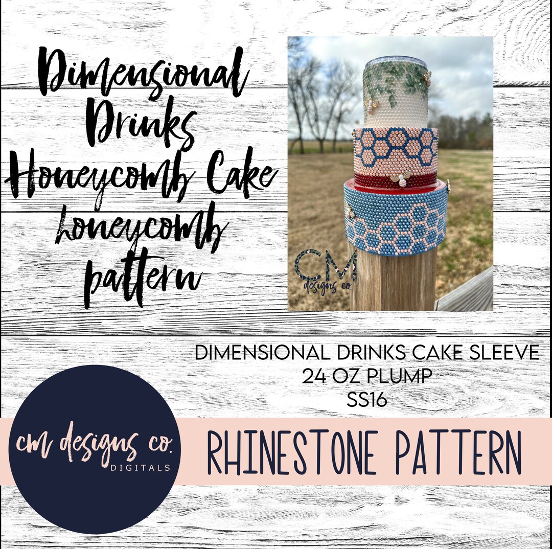 Dimensional Drinks Cake Sleeve Honeycomb Pattern_ss16_specialty Pattern ...