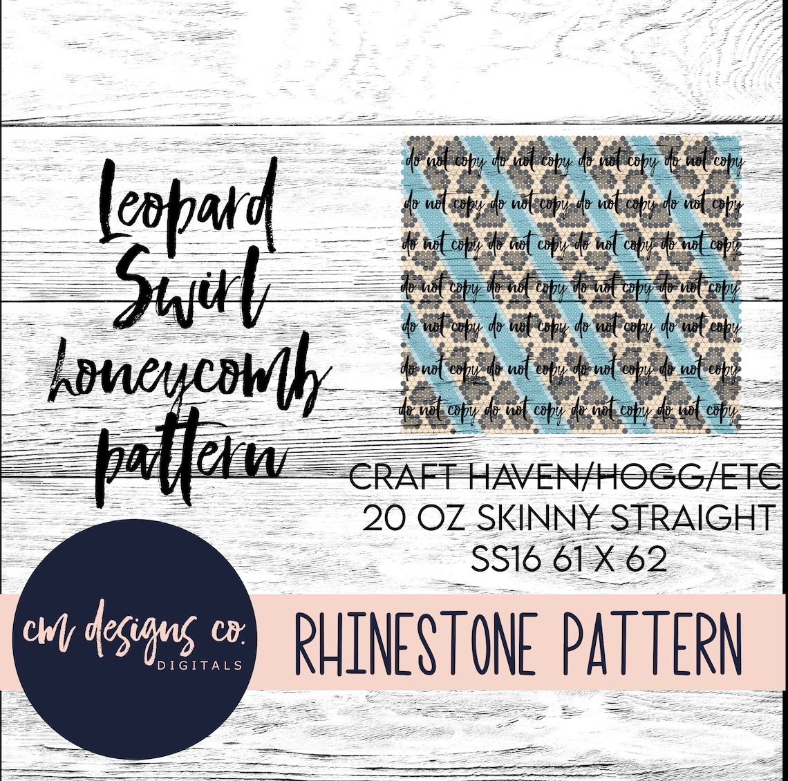 Leopard Swirl Rhinestone Pattern_rhinestone - Etsy