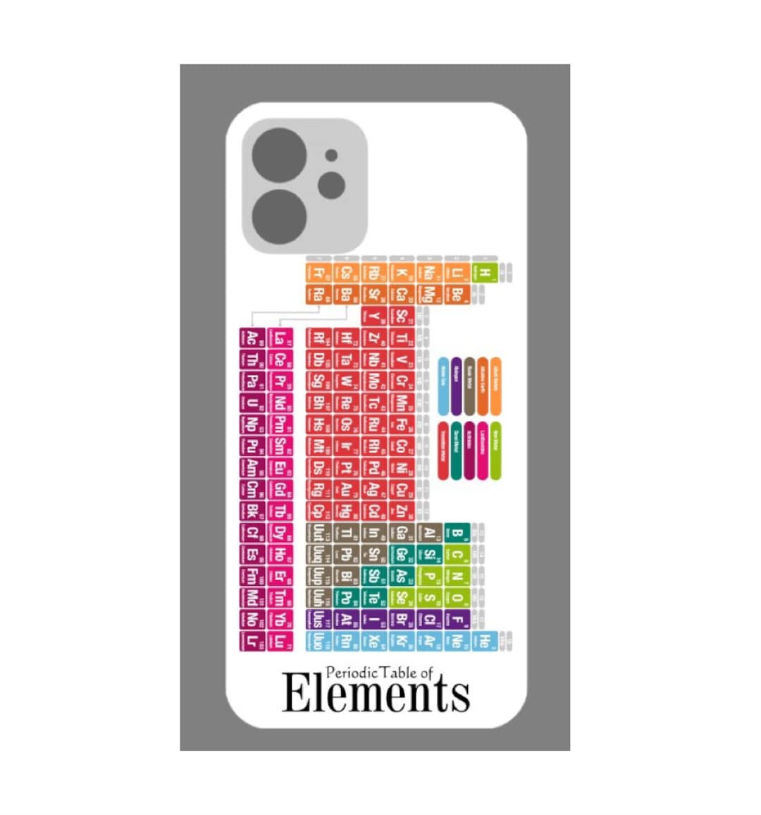 Periodic Table Chemistry iPhone 12 Phone Case for Chemist Student Study ...