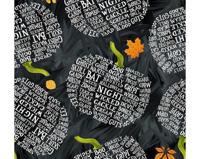 Fat Quarter Blank Halloween Countdown Glow in the Dark Pumpkin Script 100% Cotton Fabric - Etsy