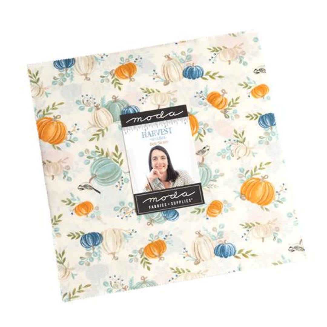Moda Harvest Wishes Layer Cake by Deb Strain Pumpkin Floral Gingham ...