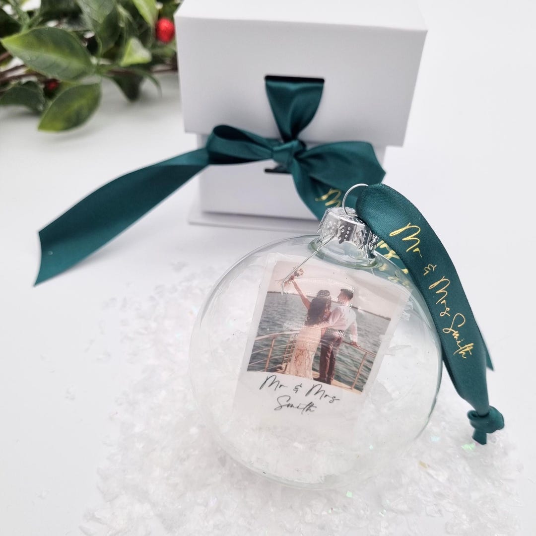 Photo Bauble | Personalised Christmas Bauble | Glass Bauble for ...