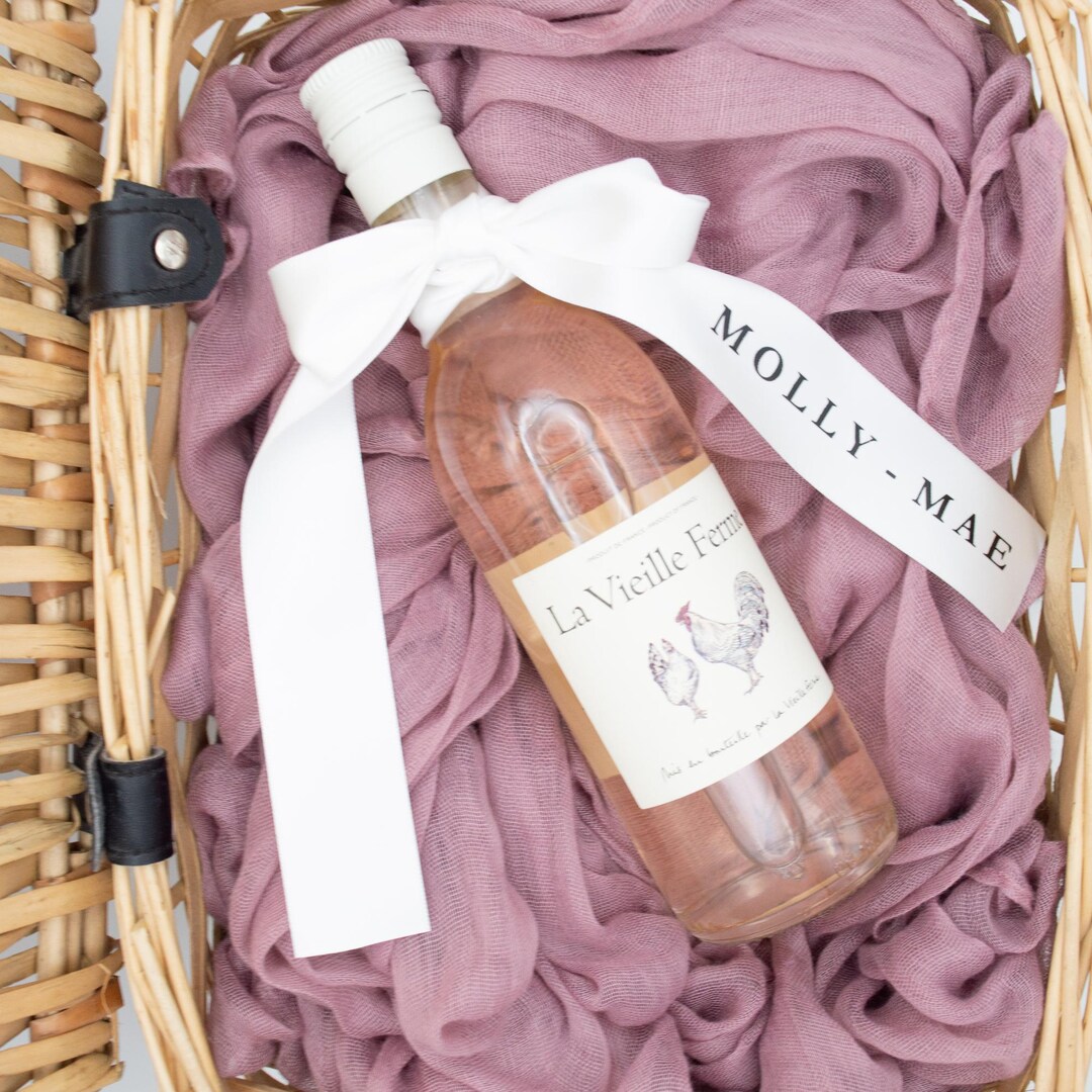 Personalised Ribbon Name Tag, Ribbon Place Setting, Hen Do Drink Tag ...