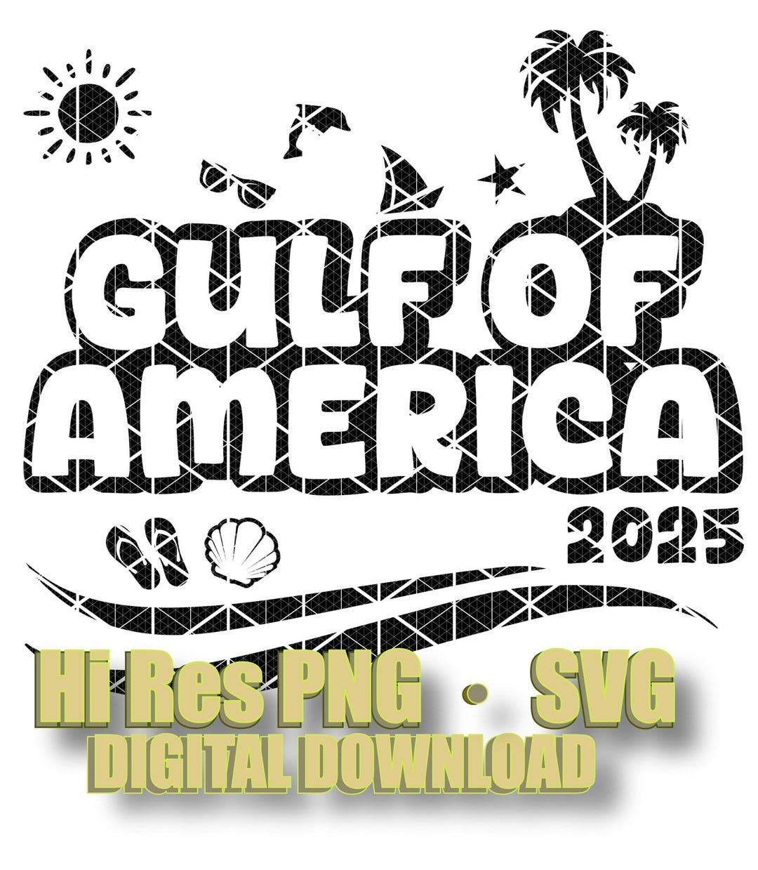 Gulf of America Png Svg Digital File DTF Print - Etsy