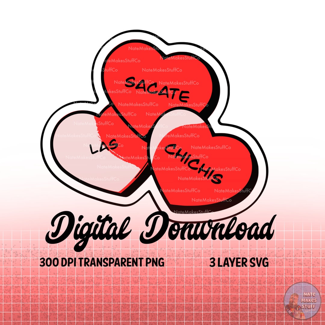 Funny Spanish SVG PNG for Vinyl Crafting Sublimation Hearts Tshirt for ...